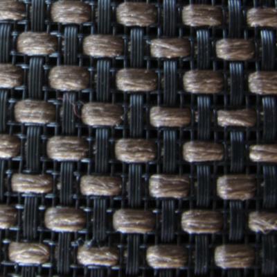 China Cabinet Grill Cloth Brown Black Basket Weave 59 Inch Width Speaker Fabric DIY Repair for sale