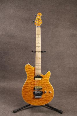 China Ernie Ball Music Man Axis Electric Guitar AAAAA Quilted Maple Top Floyd Rose 22 Fret for sale