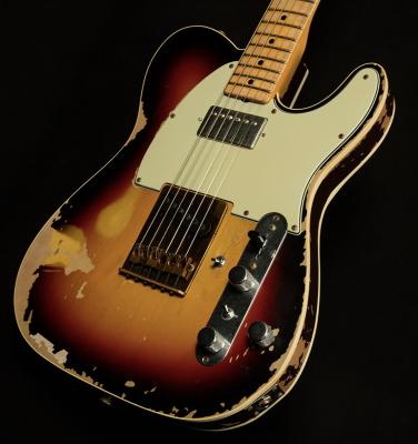 China Custom Shop Masterbuilt Double Neck Electric Guitar Alder Body Mahogany Neck 22 Fret Brazil Wood Bow for sale