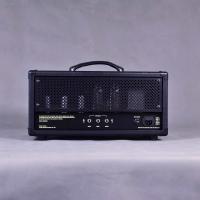 China Hand Wired Tube Guitar Amplifier Head 50W 2x12A7 EL34 Birch Cabinet Black Brown for sale