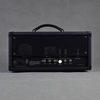 China Hand Wired Tube Guitar Amplifier Head 50W 2x12A7 EL34 Birch Cabinet Black Brown for sale