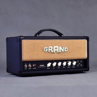 China Hand Wired All Tube Guitar Amplifier Head 50W Point to Point Birch Cabinet Black Brown for sale