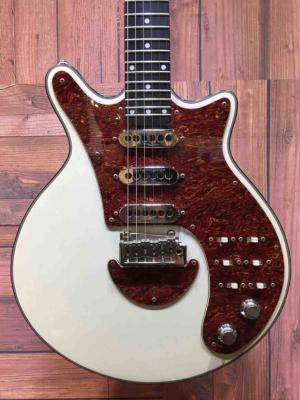 China Brian BM01 Electric Guitar 24 Frets Mahogany Body Rosewood Fingerboard Tremolo Bridge Black Pickguard for sale