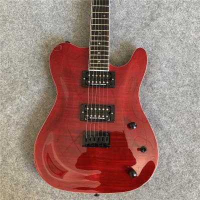 China Wine Red Tele Electric Guitar Mahogany Body 22 Fret Passive Pickup Boutique Quality for sale