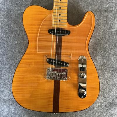 China Yellow Tele Electric Guitar 22 Fret Basswood Body Mahogany Neck Rosewood Fingerboard for sale