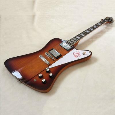China 39 inch Firebird Electric Guitar Mahogany Body Rosewood Fingerboard 22 Fret Peach Blossom Core for sale