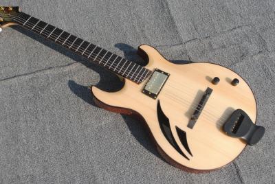China Custom Mahogany Double F-Hole Semi-Hollow Electric Guitar 24 Fret Maple Fingerboard for sale