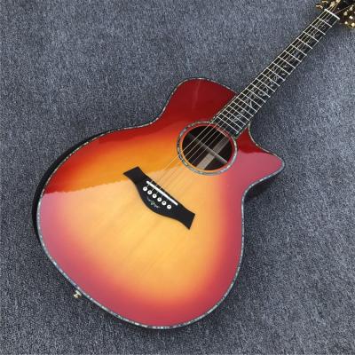 China Sunbrust SP14s Acoustic Guitar 22 Fret Ebony Fingerboard Rosewood Back Side for sale