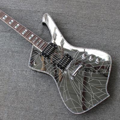 China Custom Mirror Electric Guitar 22 Fret Rosewood Fingerboard Basswood Body Maple Neck for sale