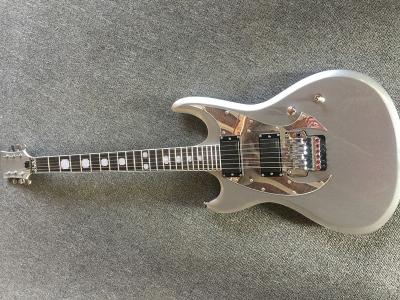 China Custom Silver Mirror Electric Guitar 24 Fret Basswood Body Maple Neck Rosewood Fingerboard for sale