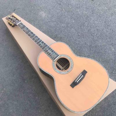 China Custom OOO 39 Inch Acoustic Guitar Solid Cedar Top Rosewood Back Ebony Fingerboard for sale