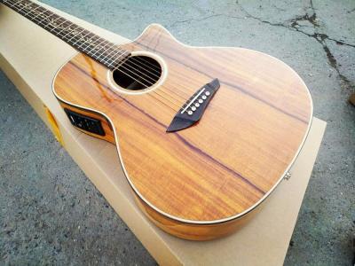 China Custom K24S Acoustic Electric Guitar KOA Wood Body 22 Fret Rosewood Fingerboard OEM for sale