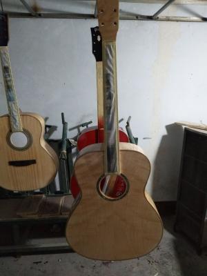 China AAAA All Solid OM Body Style Acoustic Electric Guitar 14 Frets Solid Maple Custom for sale