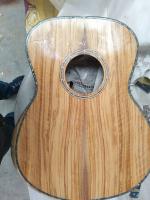 China AAAA All Solid Olive Wood OM Style Acoustic Electric Guitar 14 Frets Custom Gotoh Tuners for sale