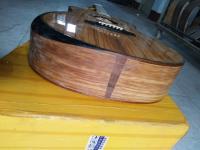 China AAAA All Solid Olive Wood OM Style Acoustic Electric Guitar 14 Frets Custom Gotoh Tuners for sale