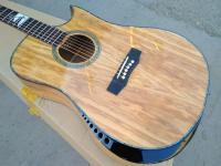 China AAAA Custom Handmade Acoustic Guitar Solid Olive Wood Ryans Style Ebony Fingerboard 6 String for sale