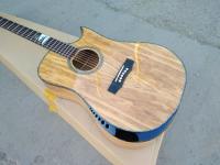 China AAAA Custom Handmade Acoustic Guitar Solid Olive Wood Ryans Style Ebony Fingerboard 6 String for sale