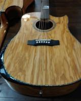 China AAAA Custom Handmade Acoustic Guitar Solid Olive Wood Ryans Style Ebony Fingerboard 6 String for sale