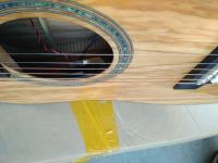 China AAAA Custom Handmade Acoustic Guitar Solid Olive Wood Ryans Style Ebony Fingerboard 6 String for sale