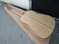 China AAAA Handmade Solid Oak Dreadnought Acoustic Electric Guitar with EQ and Passive Pickup for sale