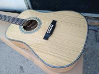 China AAAA Handmade Solid Oak Dreadnought Acoustic Electric Guitar with EQ and Passive Pickup for sale