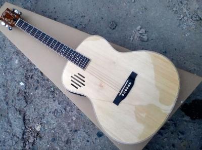 China AAAA Solid Ash Wood OM Acoustic Electric Guitar 14 Frets Custom Imported Wood for sale