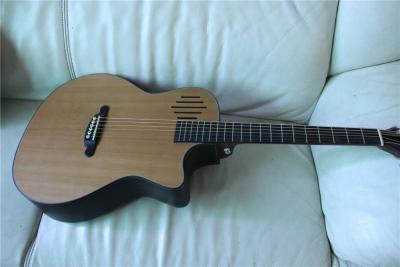 China AAAA All Solid Wood 14th Fret Acoustic Electric Guitar Cedar Top Ebony Fingerboard Satin Finish for sale