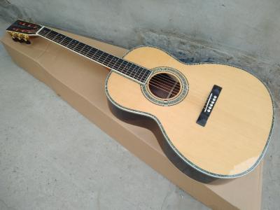 China AAA Solid Spruce Top 39 Inch Acoustic Electric Guitar Custom Ebony Fretboard OOO Style for sale