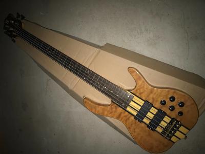 China 5 String Ken Smith Style Electric Bass Guitar ELM Body Mahogany Neck 22 Fret Active Pickup for sale