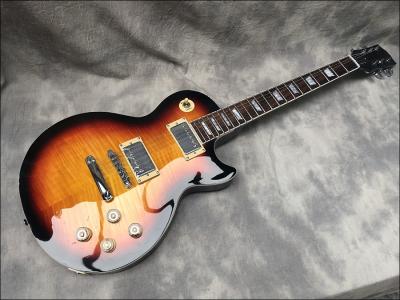 China Standard LP Electric Guitar Mahogany Body Flamed Maple Top 22 Fret Chrome Hardware for sale