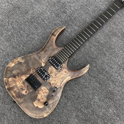 China Maple Top Mayones 6 String Electric Guitar with Ebony Fretboard 22 Frets Neck Through Body for sale