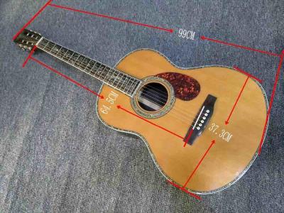 China 39 Inch OOO45S Acoustic Guitar AAA Solid Cedar Top Abalone Binding Rosewood Fingerboard Fishman Pickup for sale