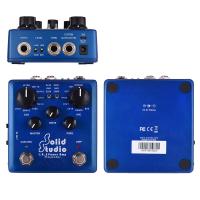 China Solid Studio IR Power Amp Simulator Guitar Multi Effect Pedal Dual Footswitch Builtin 8 Cabinet 8 Microphone True Bypass for sale