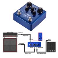 China Solid Studio IR Power Amp Simulator Guitar Multi Effect Pedal Dual Footswitch Builtin 8 Cabinet 8 Microphone True Bypass for sale