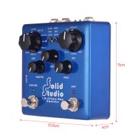 China Solid Studio IR Power Amp Simulator Guitar Multi Effect Pedal Dual Footswitch Builtin 8 Cabinet 8 Microphone True Bypass for sale