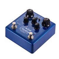 China Solid Studio IR Power Amp Simulator Guitar Multi Effect Pedal Dual Footswitch Builtin 8 Cabinet 8 Microphone True Bypass for sale