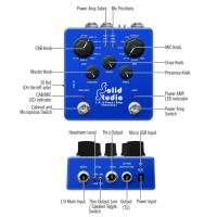 China Solid Studio IR Power Amp Simulator Guitar Multi Effect Pedal Dual Footswitch Builtin 8 Cabinet 8 Microphone True Bypass for sale