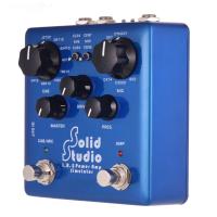 China Solid Studio IR Power Amp Simulator Guitar Multi Effect Pedal Dual Footswitch Builtin 8 Cabinet 8 Microphone True Bypass for sale