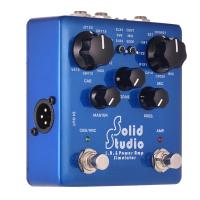 China Solid Studio IR Power Amp Simulator Guitar Multi Effect Pedal Dual Footswitch Builtin 8 Cabinet 8 Microphone True Bypass for sale