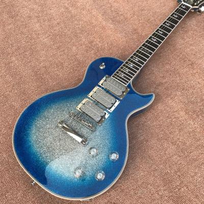 China Mahogany Electric Guitar 22 Fret 3 Pickups Silver Hardware 6 String Solid Body for sale