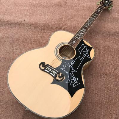 China Flamed Maple Custom G200 Acoustic Guitar 21 Fret Elvis Presley Inlays Spruce Top for sale