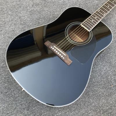 China G180 Acoustic Electric Guitar Black Billie Joe 21 Fret Spruce Top Mahogany Neck for sale