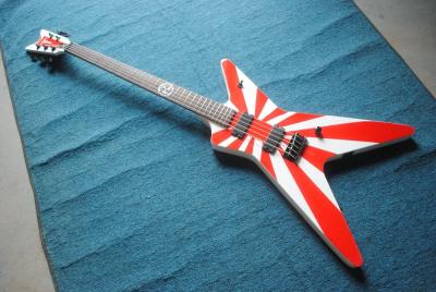 China Custom V Style Electric Guitar Mahogany Body Rosewood Fingerboard 22 Fret OEM ODM for sale