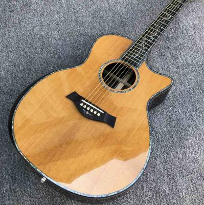 China 41 inch Solid Spruce Top Acoustic Guitar Cocobolo Back Sides Ebony Fingerboard 22 Frets for sale