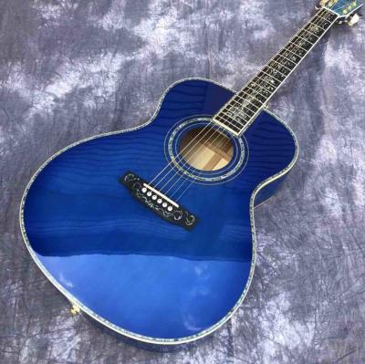 China Solid Spruce Top OM Acoustic Guitar with AAA Grade Ebony Fingerboard 20 Frets Rosewood Back and Sides for sale