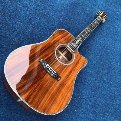China Real Abalone Inlay 41 Inch KOA Wood D45KC Acoustic Guitar with Fishman 301 EQ for sale