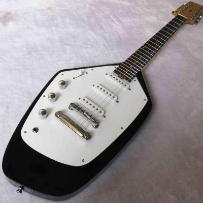 China Left Hand 12 String Electric Guitar Mahogany Body 21 Fret Black Finish for sale