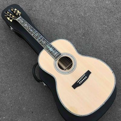 China Custom OOO Style Acoustic Guitar Solid Spruce Top Rosewood Back Sides 21 Frets Natural for sale