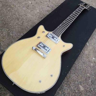 China Gretsch Style Electric Guitar Natural Mahogany Body Rosewood Fingerboard 22 Frets Wrap Around Bridge for sale