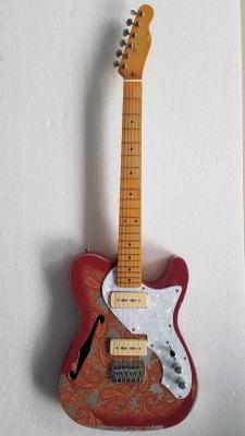 China Custom Mahogany Tele Electric Guitar with F-Holes 628mm Scale 22 Frets for sale